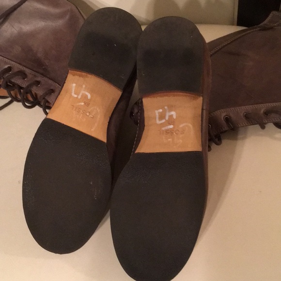 Fossil | Shoes | Authentic Womens Fossil Laceup Boots | Poshmark